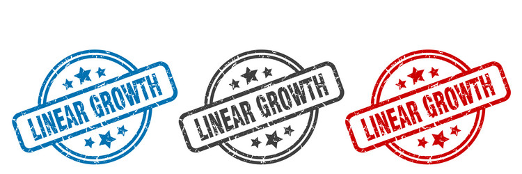 Growth hacking blue round grunge stamp Royalty Free Vector