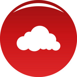 Cloud precipitation icon red Royalty Free Vector Image