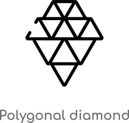 Diamond Outline Shape Vector Images (over 9,600)