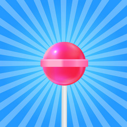 Chocolate and lollipop bridge Royalty Free Vector Image