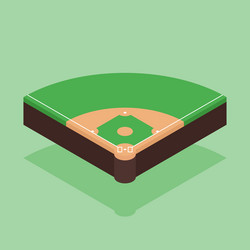 Baseball field Royalty Free Vector Image - VectorStock
