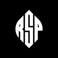 Rsp logo letter design Royalty Free Vector Image