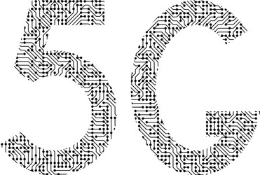 5g internet symbol icon network sign from printed Vector Image