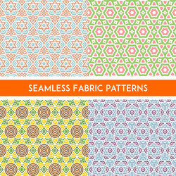 Fabric patterns Royalty Free Vector Image - VectorStock