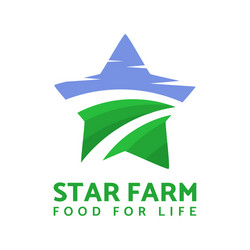 Farm agriculture harvest logo template Royalty Free Vector