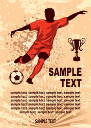 Football poster Royalty Free Vector Image - VectorStock
