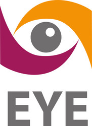 Eye camera logo icon design Royalty Free Vector Image