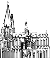 Cathedral Cologne Church Vector Images (over 110)
