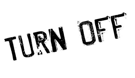 Turn off rubber stamp Royalty Free Vector Image