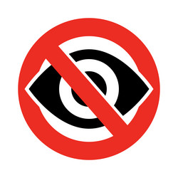 Please do not look here Royalty Free Vector Image