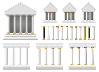 Antique columns Royalty Free Vector Image - VectorStock