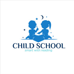 Creative school learning center logo designs Vector Image