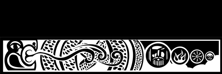 Midgard serpent Royalty Free Vector Image - VectorStock