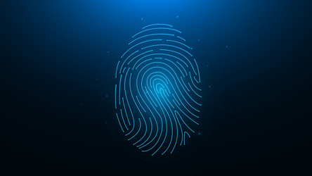 Thumbprint Blue Fingerprint Vector Images (over 760)
