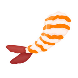 Shrimp isolated Royalty Free Vector Image - VectorStock