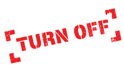 Turn off rubber stamp Royalty Free Vector Image