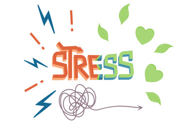 Word stress in cartoon style is isolated Vector Image