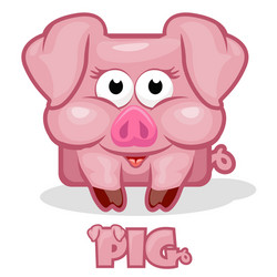 Little pig cartoon animal Royalty Free Vector Image