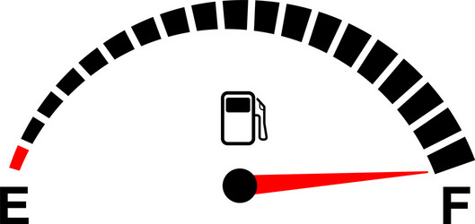 Fuel gauge meter Royalty Free Vector Image - VectorStock