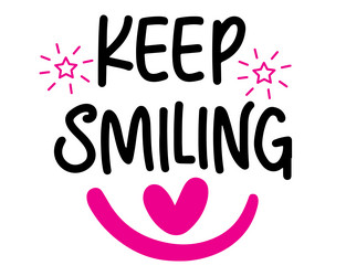 Lettering Keep Smiling Vector Images (over 190)