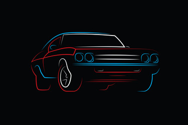 Old Muscle Car Vector Images (over 3,700)