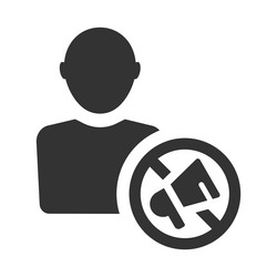 Fake influencer icon Royalty Free Vector Image