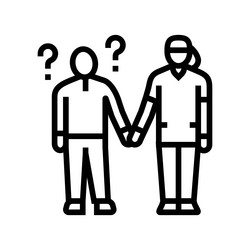 Visual perception occupational therapist line icon