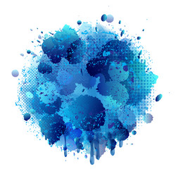 Abstract splatter color background Royalty Free Vector Image