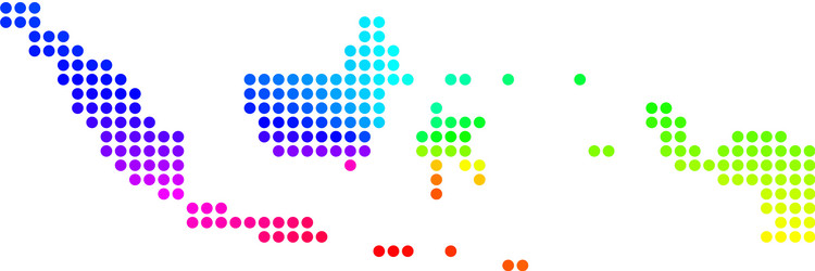Dot Map Indonesia Vector Images (over 500)