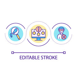 Hackers top tricks flat infographic poster Vector Image