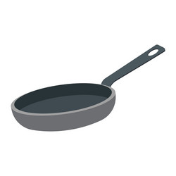 Frying pan isolated on white background Royalty Free Vector