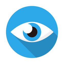 Simple blue eye icon Royalty Free Vector Image