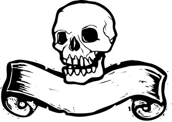 Banner Skull Scroll Vector Images (over 990)