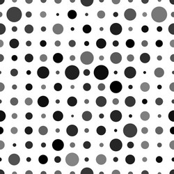 Black polka dot seamless pattern isolated Vector Image