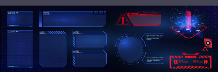 Red ui button animation for game interface Vector Image