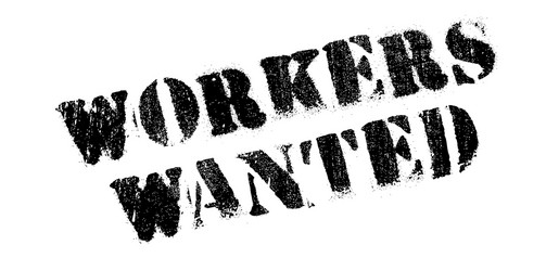 Workers wanted rubber stamp Royalty Free Vector Image