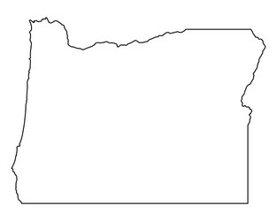 Map of oregon Royalty Free Vector Image - VectorStock