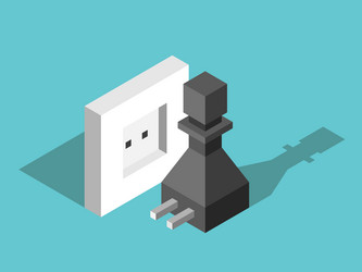 Smiling electric wall outlet Royalty Free Vector Image