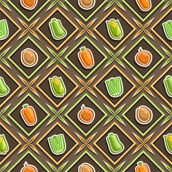 Different vegetables color flat Royalty Free Vector Image