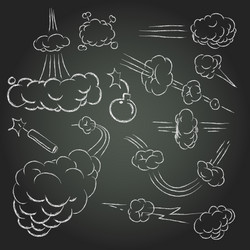 Chalk Bomb Explosion Vector Images (59)