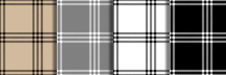 Check fashion seamless patterns set repeat Vector Image