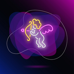 Cupid neon sign Royalty Free Vector Image - VectorStock