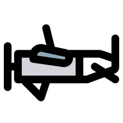 Fixed wing military fighter plane Royalty Free Vector Image