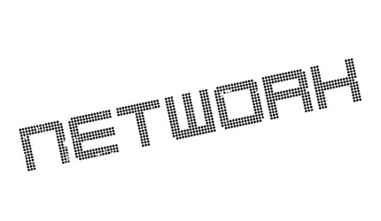Network stamp on white Royalty Free Vector Image