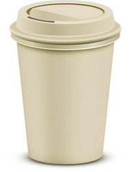 Cartoon Paper Coffee Cup Royalty Free Vector Image