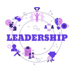 Leadership concept Royalty Free Vector Image - VectorStock