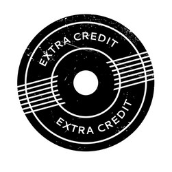 Extra credit rubber stamp Royalty Free Vector Image
