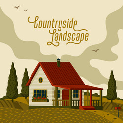 Country house Royalty Free Vector Image - VectorStock