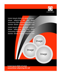Flyer design poster background layout Royalty Free Vector