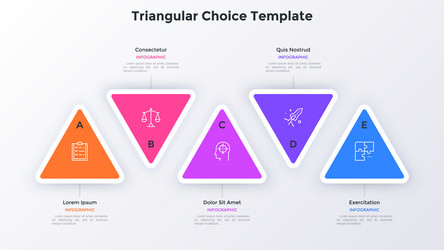 Thin Line Flat Triangle for Infographic Vector Images (over 170)